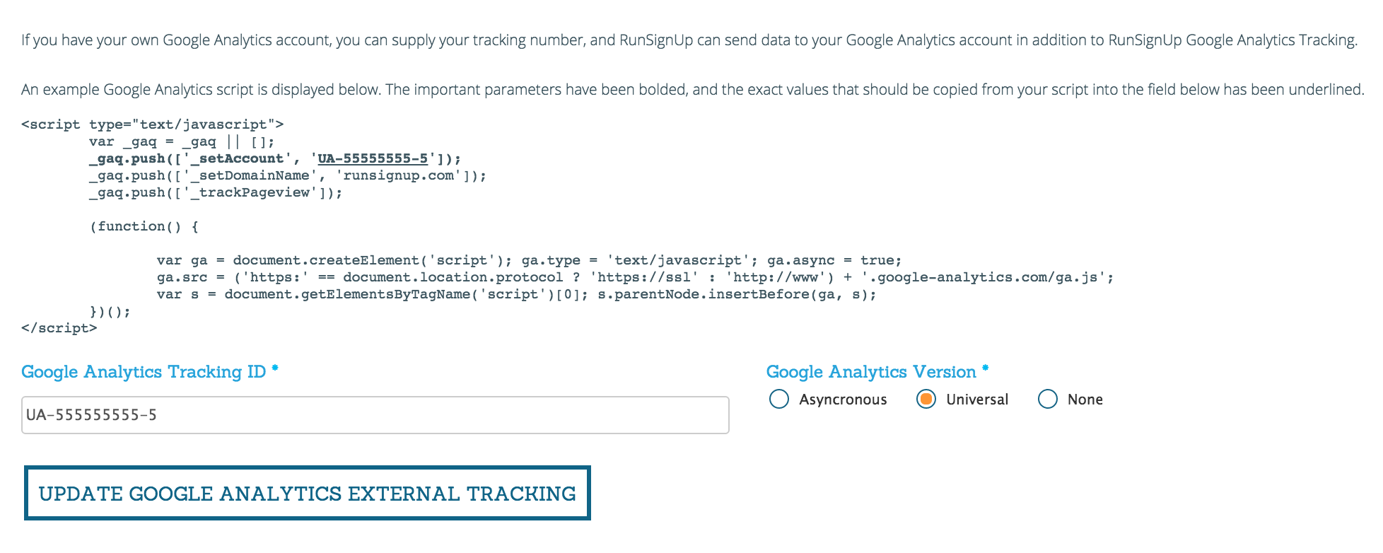 Google Universal Analytics – RunSignup Blog