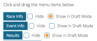 Display Pages in Draft mode – RunSignup Blog