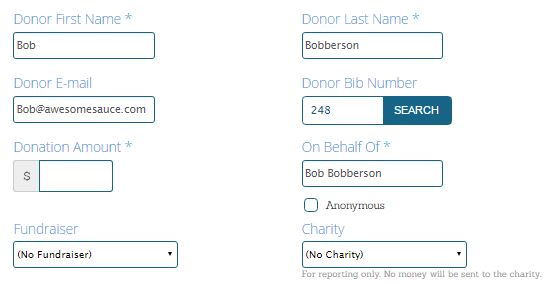 Manual Donation Entry by Bib Number – RunSignup Blog